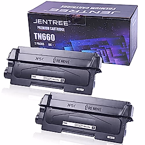 JENTREE TN660 Compatible Toner Cartridge Replacement for Brother TN-660 TN630 Work with HL-L2360DW HL-L2740DW HL-L2540DW HL-L2720DW HL-L2305W HL-L2320D MFC-L2700DW HL-L2380DW HL-L2360D (Black,2 Pack)