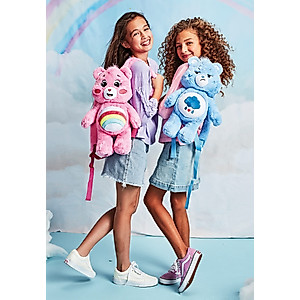 iscream Care Bears Grumpy Bear Shaped 16"x 12" Furry Backpack with Adjustable Straps And Zipper Closure