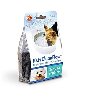 K&H PET PRODUCTS CleanFlow Cat Filtered Bowl and Replacement Filters Cartridges