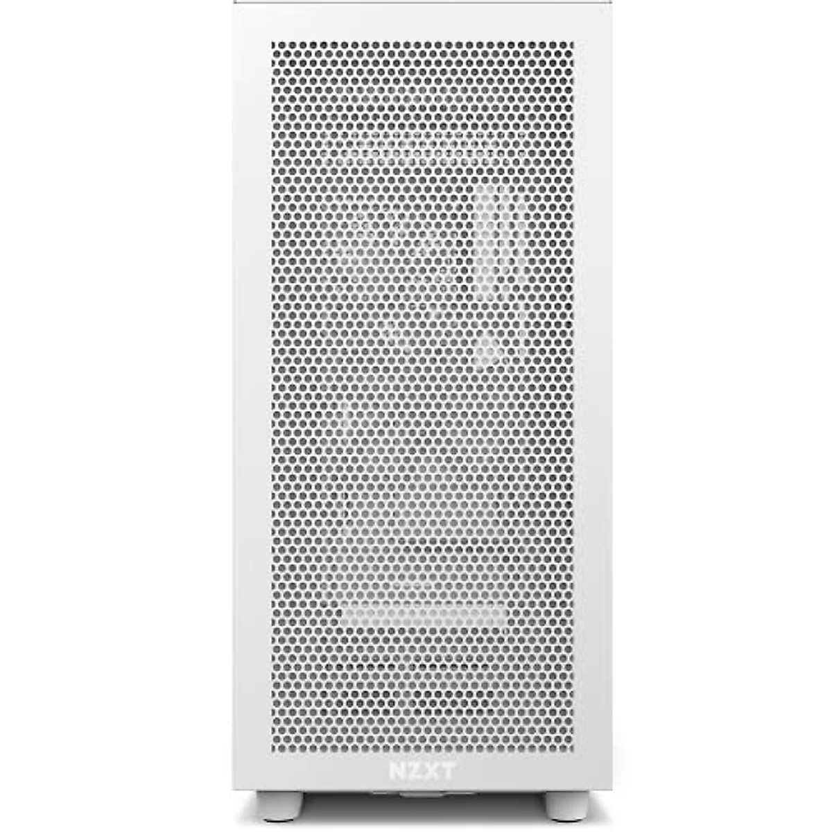 NZXT H7 Flow - CM-H71FW-01 - ATX Mid Tower PC Gaming Case - Front I/O USB Type-C Port - Quick-Release Tempered Glass Side Panel - White
