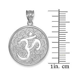 Sterling Silver Om (Aum) Medallion Pendant