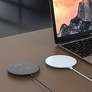 Color Rokk[2-Pack] Wireless Phone Charger,15W Fast Charging pad for iPhone 16/16plus/16pro Max/15 14/13/12/11/X,Google Pixel 9/Pixel 9 Pro/8/7/6,Samsung Galaxy S24 Ultra/S23/S22(No AC Adapter)