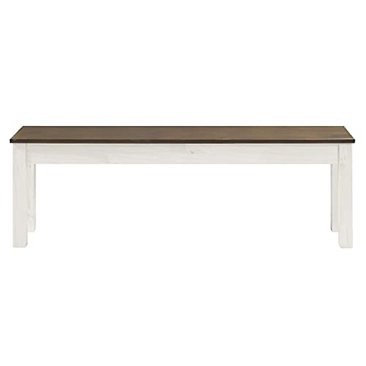 Furniture Dash Wood Bench White Distressed