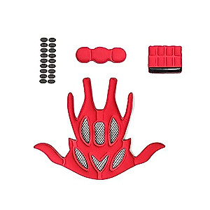 PAXLamb Foam Padding Kit 21PCS Head Protection Liner Inner Protective Pads Net Replacement Pad Cushion Mat Set for Bike Bicycle Motorcycle Cycling Riding Sport Helmets (Red)
