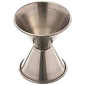 Browne Foodservice 1292 Stainless Steel Jigger, 1 oz x 1-1/2 oz Capacity