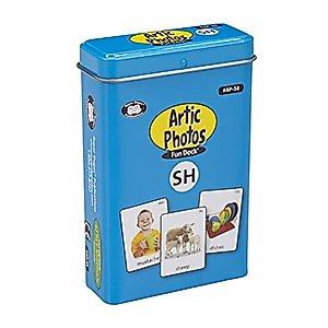 Super Duper Publications | Articulation Photos SH Sound Fun Deck Flash Cards | Educational Learning Resource for Children
