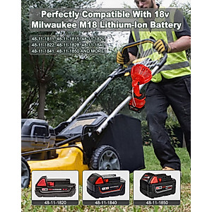 Taingwei Portable Clip on Fan for Milwaukee M18 Battery,18V Battery Powered Stroller Fan with 3 Energy Efficient Speed Settings for Bedroom,Outdoor,Camping and Job Site(Tool Only)