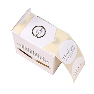 Professional Design for Business, 500 Thank You for Supporting My Small Business Stickers, 1.5" Round, Great for Online Retailers, Boutiques, Shops to Use on Bags, Gift Boxes and Envelopes