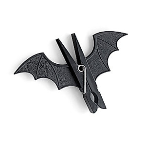 SUCK UK Spooky Bat Pegs, Black