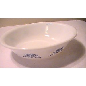 Corelle Blue Heart Soup/Cereal/Fruit/Dessert (Sauce) Bowl - One (1) Bowl