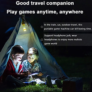 Handheld Games for Kids 16 Bit Retro Video Game Player Built-in 230 HD Games 3” TFT Screen Rechargeable Electronic Games Support Headphone for Best Gift (Black)