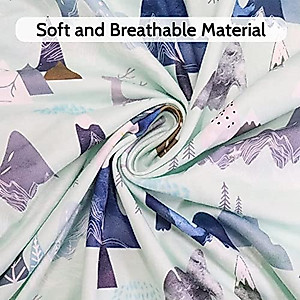 Mountain Baby Changing Table Pad Cover for Boys and Girls, Diaper Changing Pad Cover Sheets for Newborn Infant, Washable, Soft Breathable