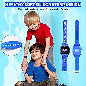 PROGRACE Kids Watch for Boys - IPS Touch Screen Smart Watch for Kids Toddler Toys Watch with 90° Rotatable Camera Music Pedometer Alarm Clock Calculator Flashlight Birthday Gifts for 4-12 Years Old