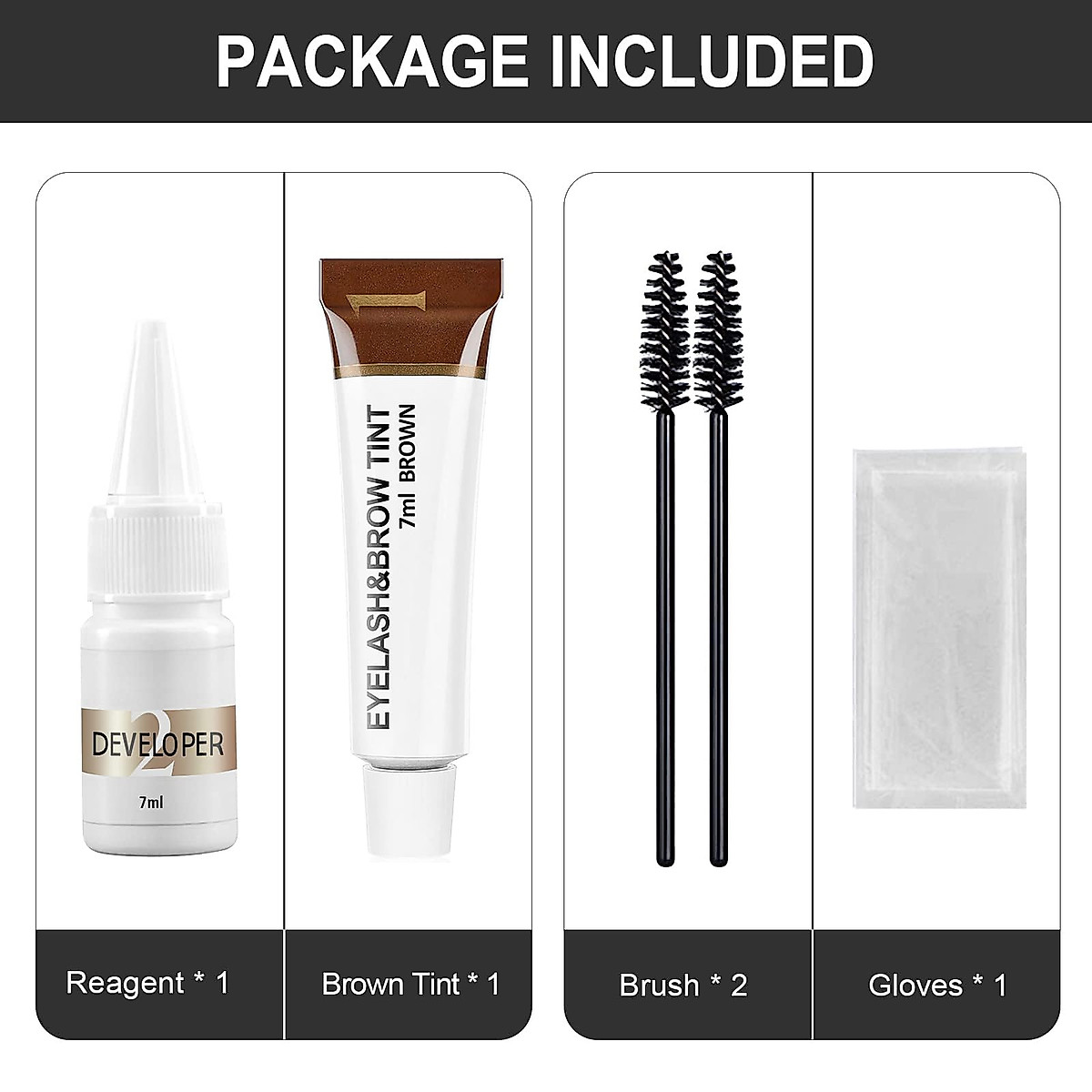 2 in 1 Lash & Brow Makeup Kit (Brown)