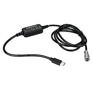 ANDYCINE 12V USB PD Power Pipe for BMPCC Blackmagic Pocket Cinema Camera 4K & 6k&6K Pro USBC PD Power Cable, Power Your Camera from Any USB-C PD Device