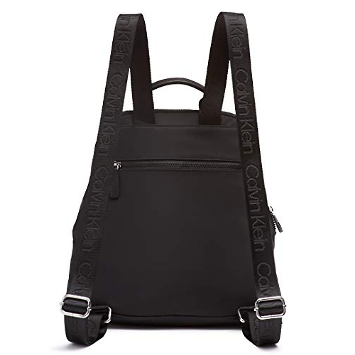 Calvin Klein Georgina Nylon Organizational Backpack, Black