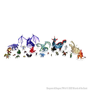 WizKids D&D Icons of The Realms: Fizban's Treasury of Dragons - Booster (Set22) - Contains 4 Miniatures, Pre-Painted, Pre-Assembled, Dungeons & Dragons