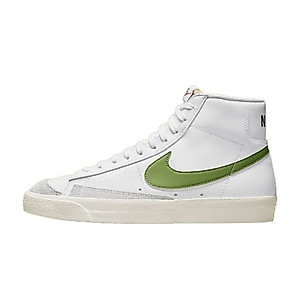 Nike Unisex Blazer Mid '77 Shoes Basketball, White Chlorophyll Black Sail, 11 US Women