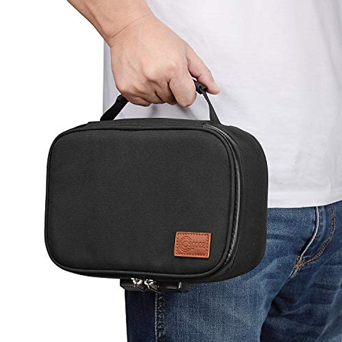 E EGOOZ Large Smell Proof Storage Stash Locking Bags with Combination Lock, Waterproof Smell Proof Box Case For Home & Travel Use, 9 X 6.5 X3.5 Inches-Black…