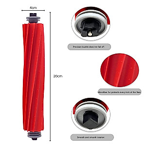 Home Times Accessories Roller Brush Knit Set for Roborock Q7Max+/Q7 Series Vacuum Spare Parts (4 Mop Pads+1 Main Brush+2 Hepa Filters+4 Side Brush) …