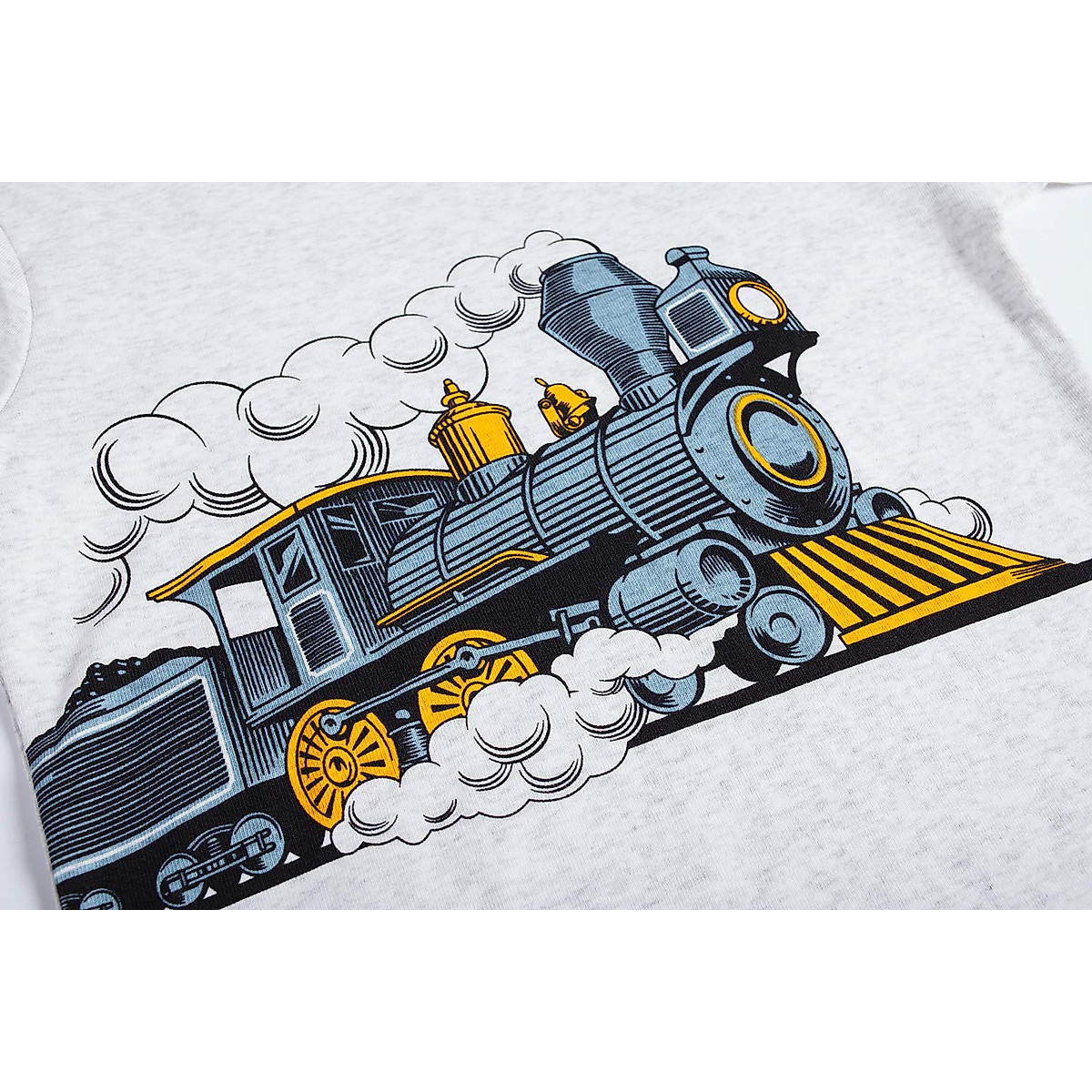 Little Boys Pajamas for Toddler Clothes Set Train Truck Sleepwear Long Sleeve 100% Cotton 2 Piece Kids Pjs Size 4t