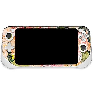 MightySkins Glossy Glitter Skin Compatible with Logitech G Cloud Gaming Handheld - Faded Roses | Protective, Durable High-Gloss Glitter Finish | Easy to Apply | Made in The USA