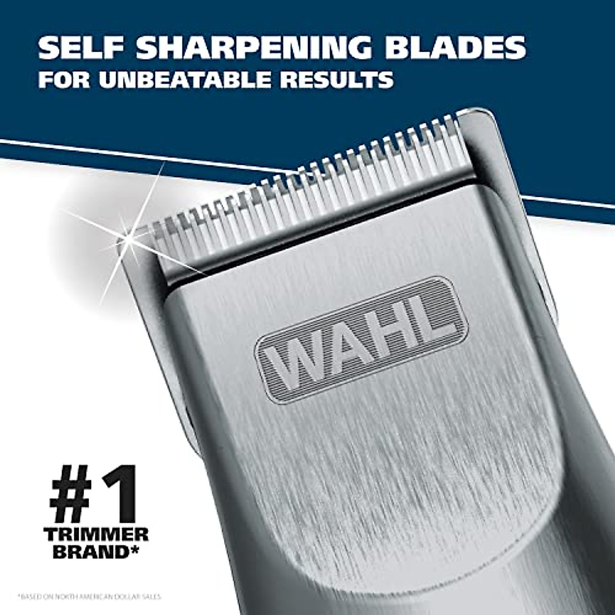 Wahl Groomsman Cord/Cordless Beard Trimming kit for Mustaches, Hair, Nose Hair, and Light Detailing and Grooming with Bonus Wet/Dry Electric Battery Nose Trimmer – Model 5623V