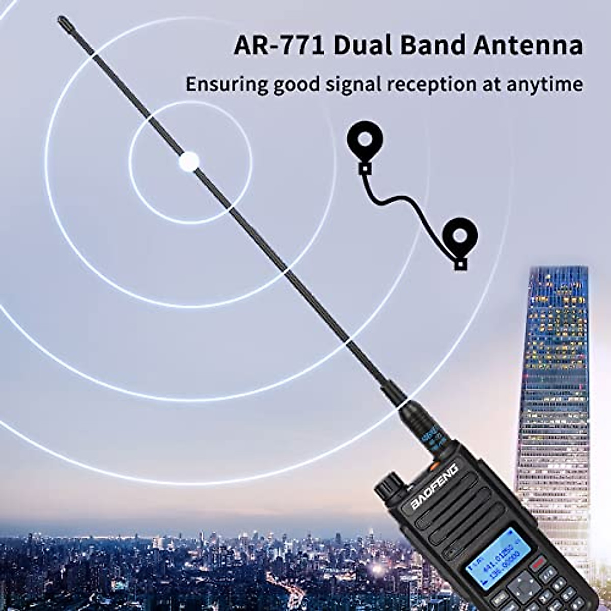 Ham Radio Baofeng BF-H6 10W High Power Two Way Radio Dual Band Handheld Walkie Talkie(UV-5R Upgraded Version) with PL2303 USB Programming Cable etc Extended Kit
