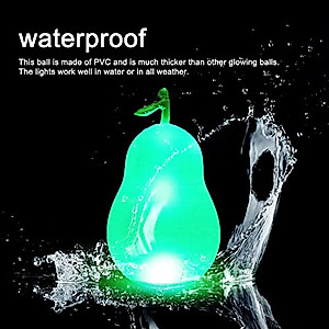 Floating Pool Lights, LED Night Light Ball, Avocado Shaped Waterproof Inflatable Glowing Ball Pond Lights with Remote Control 16 Colors Changing for Party Wedding Garden Decor