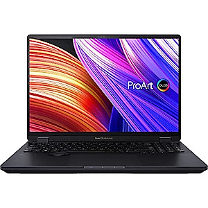 EXCaliberPC 2023 ASUS ProArt Studiobook Pro 16 OLED W7604J3D-XS99T Pro Extreme (i9-13980HX, 64GB RAM, 2TB NVMe SSD, RTX A3000 8GB, 16" 3.2K 120Hz Touch, Windows 11 Pro) Multi-Touch Laptop