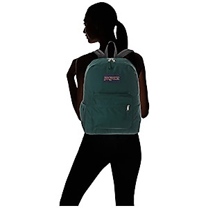 JanSport Cross Town Backpack, Deep Juniper, One Size