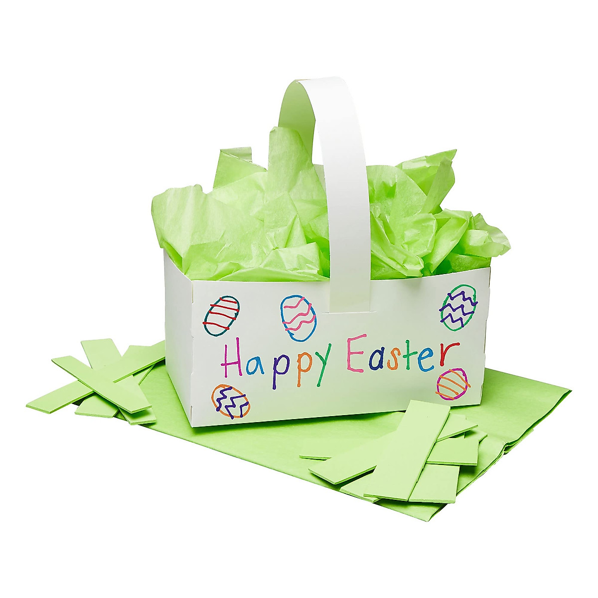 Highlights Easter Craft Kit for Kids Ages 3+ Build an Easter Basket Centerpiece, Chick Tac Toe Game, Easter Activities and More