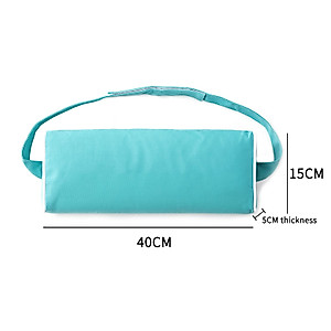 Enipate Outdoor Chaise Lounge Head Pillow, Pack of 2 Water Resistant Headrest Pillows with Elastic Band for Pool Patio Chairs