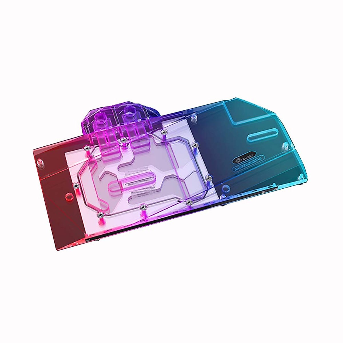 Bykski Copper GPU Water Cooling Block GPU Waterblock Graphics Card Water Cooling Block For XFX Radeon RX6900XT RX6800XT Speedster Merc 319 (5V ARGB RBW Aura Effect LED Lights GPU Block With Backplate)