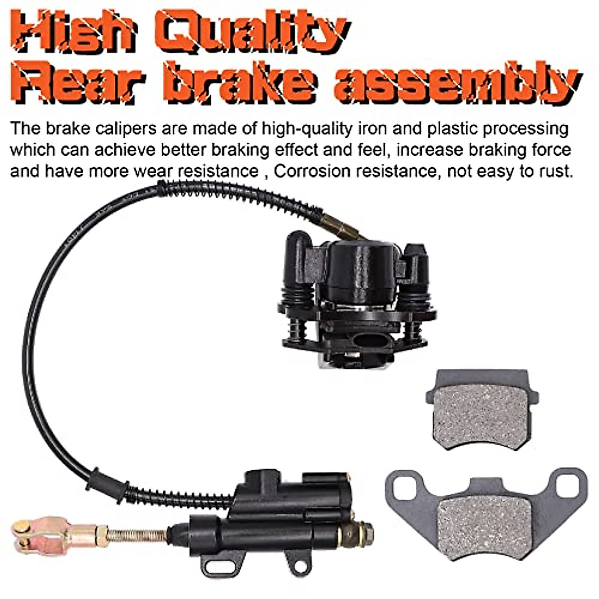 Rear Brake Master Cylinder Caliper For 50-125cc Chinese TaoTao Peace Motorsports Quad Coolster 3050HD ATV Four Wheeler