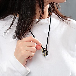 LUFOYOU Anime Fate Stay Night Saber Ring Altria Pendragon Joan of Arc Fashion Accessories Couples Ring Cosplay Jewelry Birthday Christmas Gift black