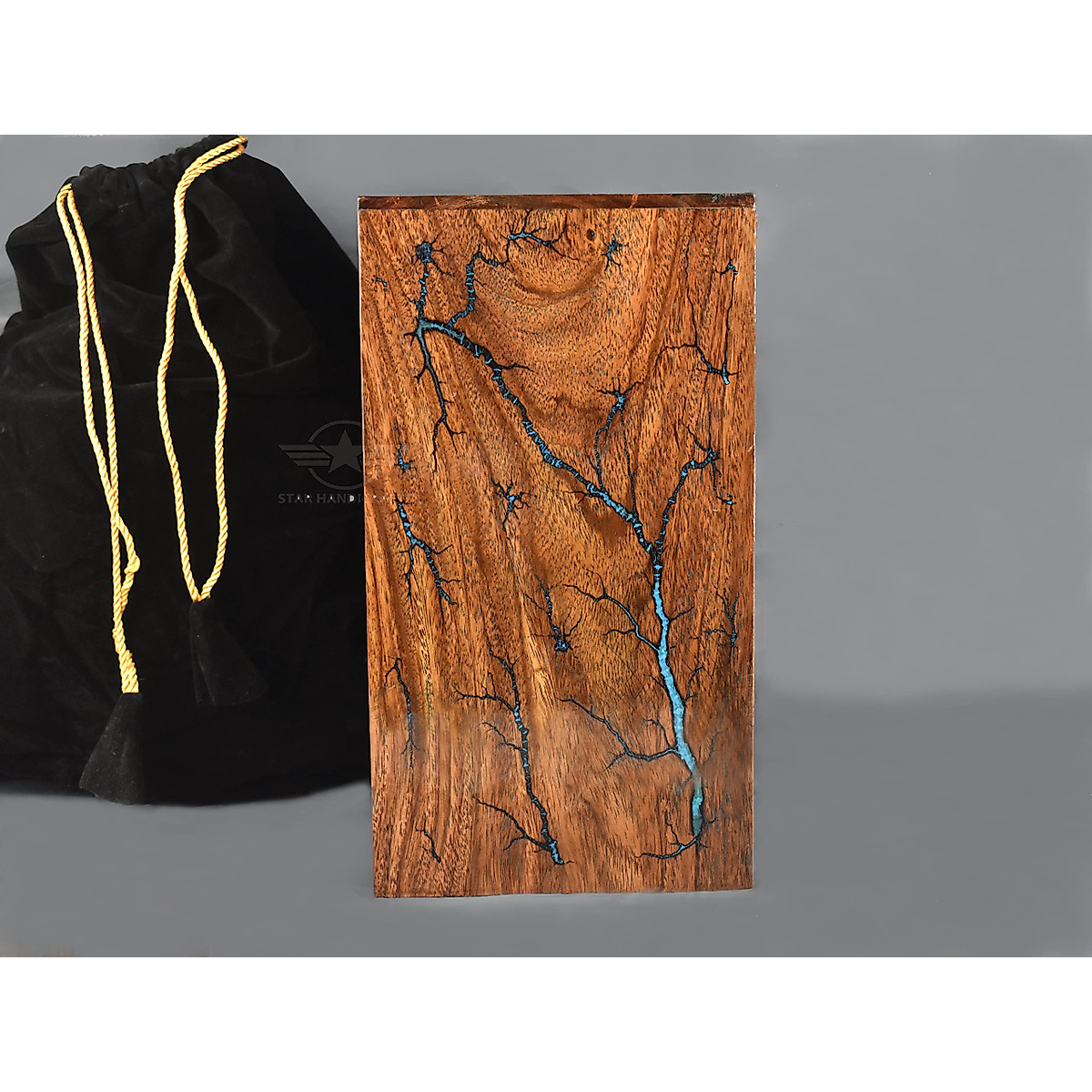 Lichtenberg Figure Urn for Human Ashes Rosewood and Resin Cremation urn Burial Urn Box Adult Large Funeral Ashes Urn for Adults up to 250 CB Active (Only Lichtenberg)