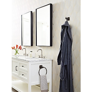 Amerock BH36090ORB | Oil Rubbed Bronze Single Robe Hook | 2-1/4 in. (57 mm) Length Towel Holder | Stature | Towel Hook for Bathroom | Bathroom Hardware | Bath Accessories