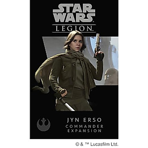 Atomic Mass Games Star Wars: Legion Jyn Erso Commander Expansion - Brave Rebel Leader! Tabletop Miniatures Game, Strategy Game for Kids and Adults, Ages 14+, 2 Players, 3 Hour Playtime, Made