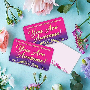 PARTH iMPEX You are Awesome Cards - (Pack of 100) Gold Foil Stamping 3.5" x 2" Appreciation Kindness Matters Card for Teachers Employees Coworker Staff