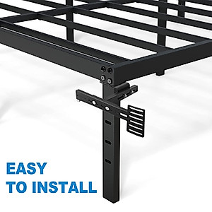 Sidasu Adjustable Headboard Brackets, Headboard Brackets for Metal Bed Frame Black Bed Headboard Wall Mounting Brackets Headboard Kit for Adjustable Bed