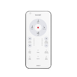 Brondell EM617 Swash Elongated Electronic Bidet Seat, Fits Elongated Toilets, White