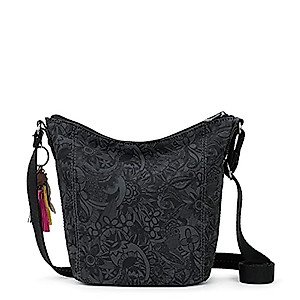 Sakroots womens Eco-twill Eco Twill Sequoia Small Crossbody, Black Spirit Desert, One Size US