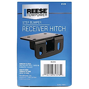 Reese Towpower 81378 Class II Step Bumper Receiver Hitch, Black