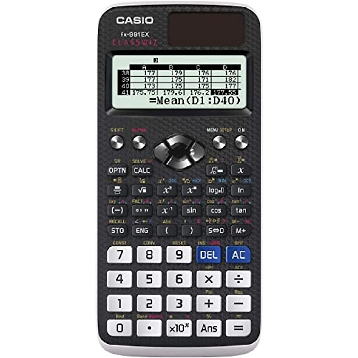 Casio FX-991EX Scientific Calculator + WYNGS Protective Case Black