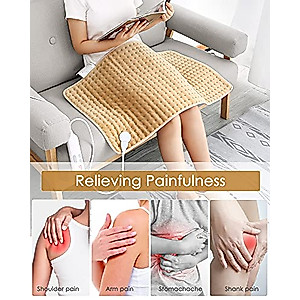 Heating Pads for Back Pain,18"x33" Large Electric Heating Pads with Auto Shut Off,6 Temperature Settings, Fast Heating for Neck Back Shoulder