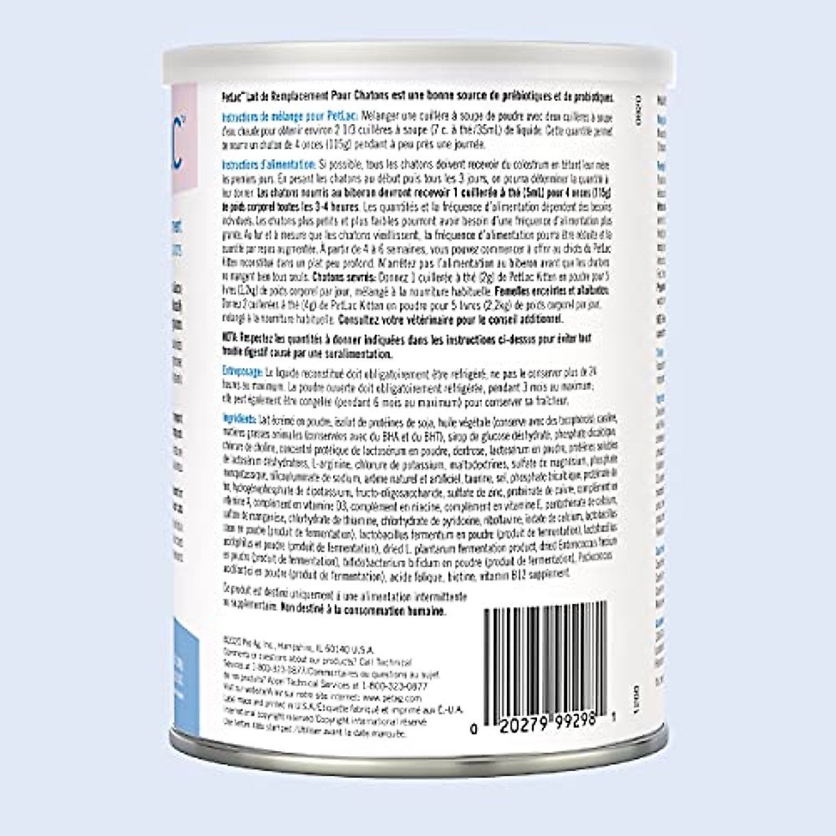 PetAg Petlac Milk Powder for Kittens - Kitten Formula Milk Replacer with Vitamins, Minerals, and Amino Acid - 10.5 oz