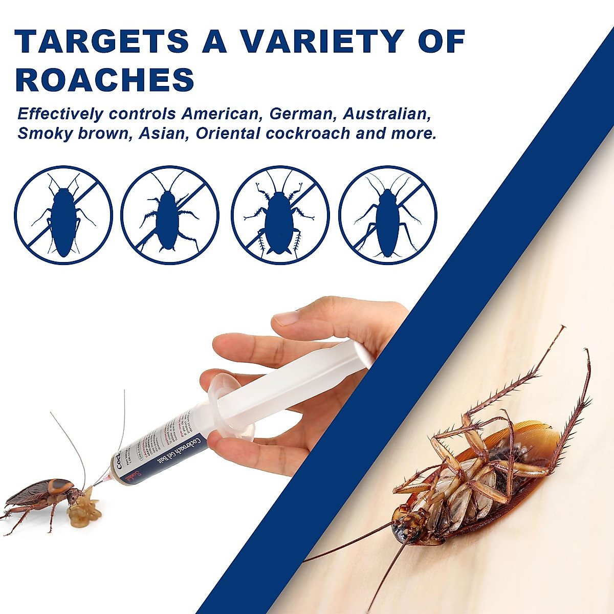 Sumkat Cockroach Gel Bait Ready to Use Roach Control 1 Box (4 Tubes x 30gms)