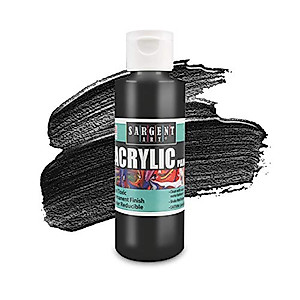 Sargent Art Primary Acrylic Paint Set, 4 Ounce bottles x 6 Pack Set, Non-Fading, Rich Vivid Pigments, Brilliant Matte Finish, Fast Dry Formula, Non-Toxic