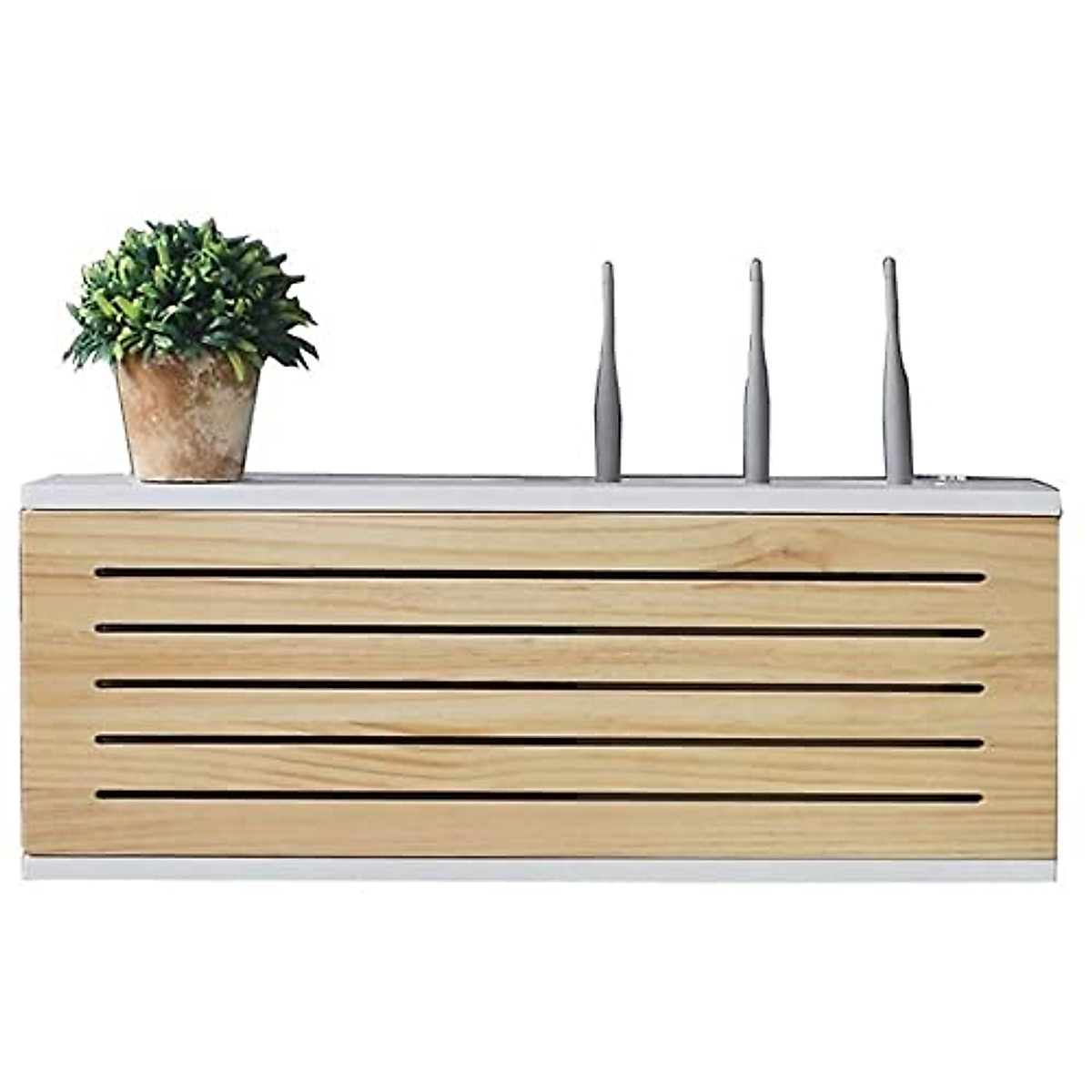 Solid Wood Network Set-Top Box, Wall Mounted Wooden Wireless Wifi ...